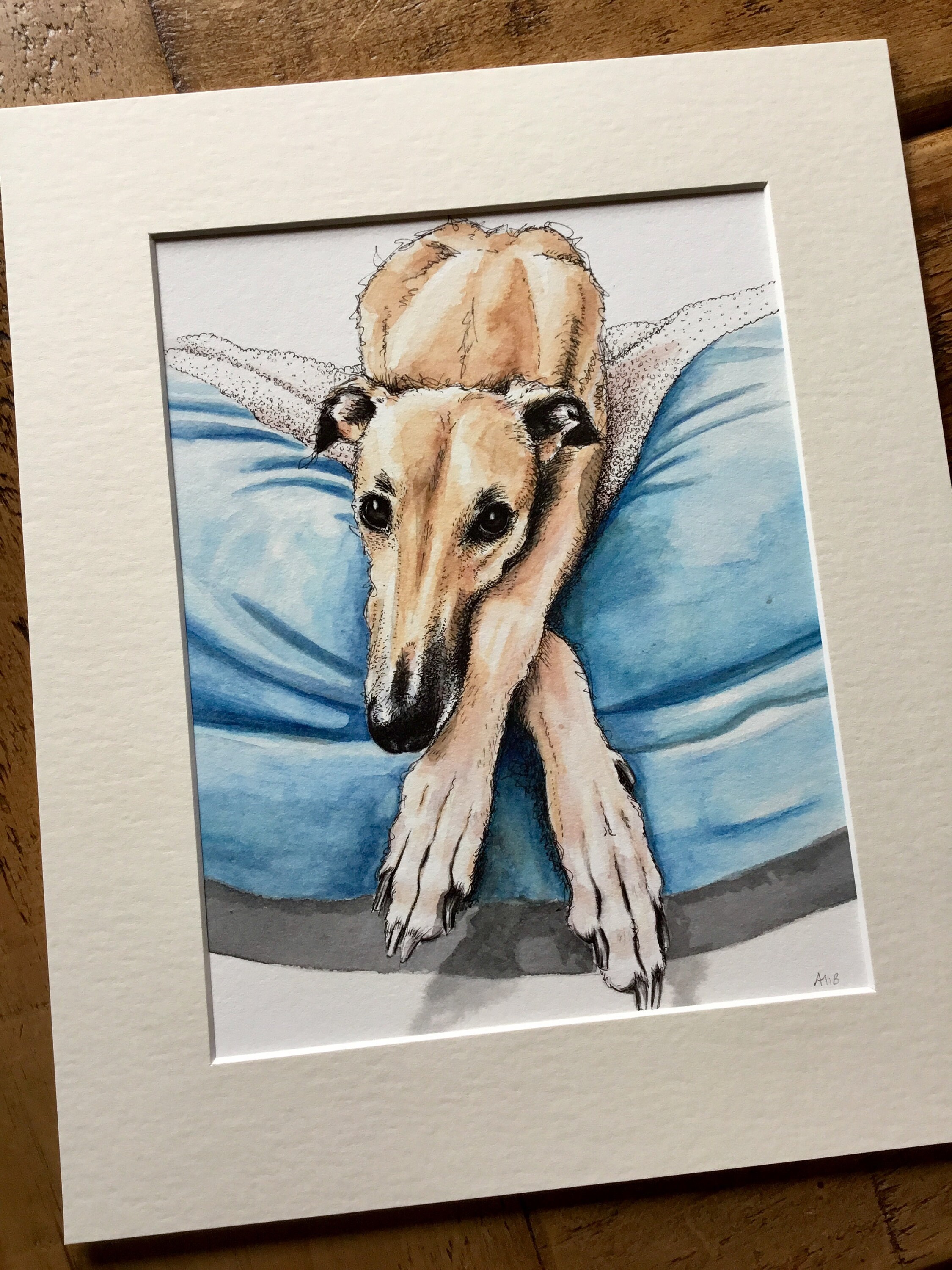 Greyhound Print Greyhound Art Greyhound Gifts Lurcher - Etsy UK