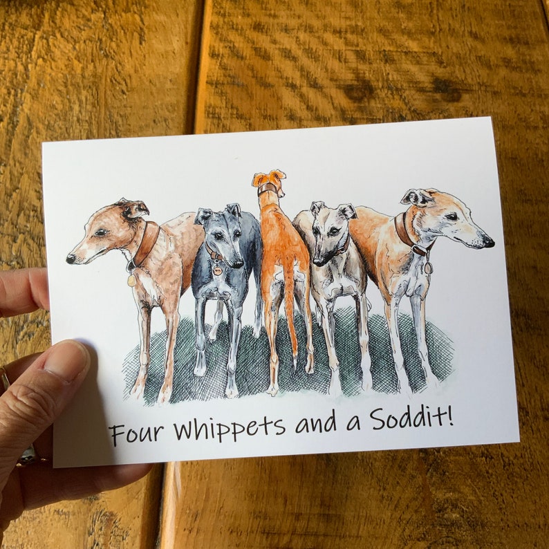 Funny Whippet Card, Whippets, Whippet Card, Whippet Owners, Whippet ...
