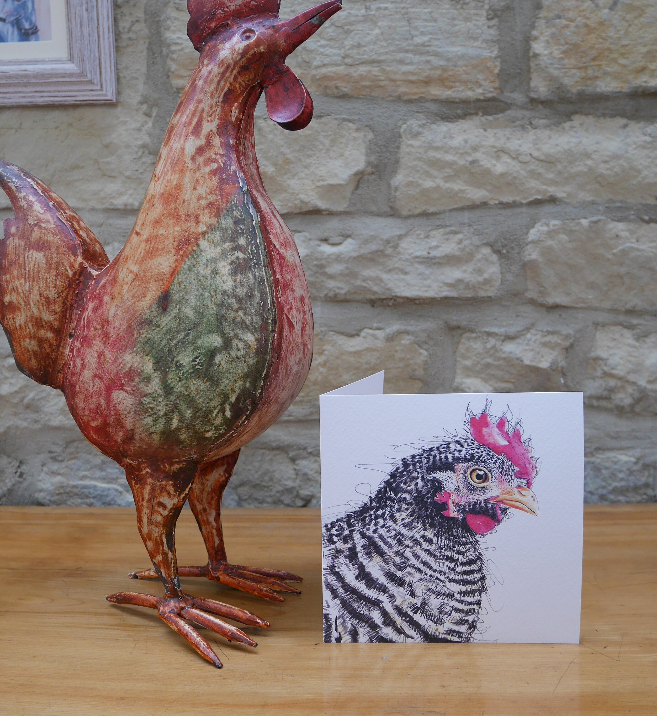 Chicken Card From My Original Watercolour Art, Hen Card, Poultry Card ...