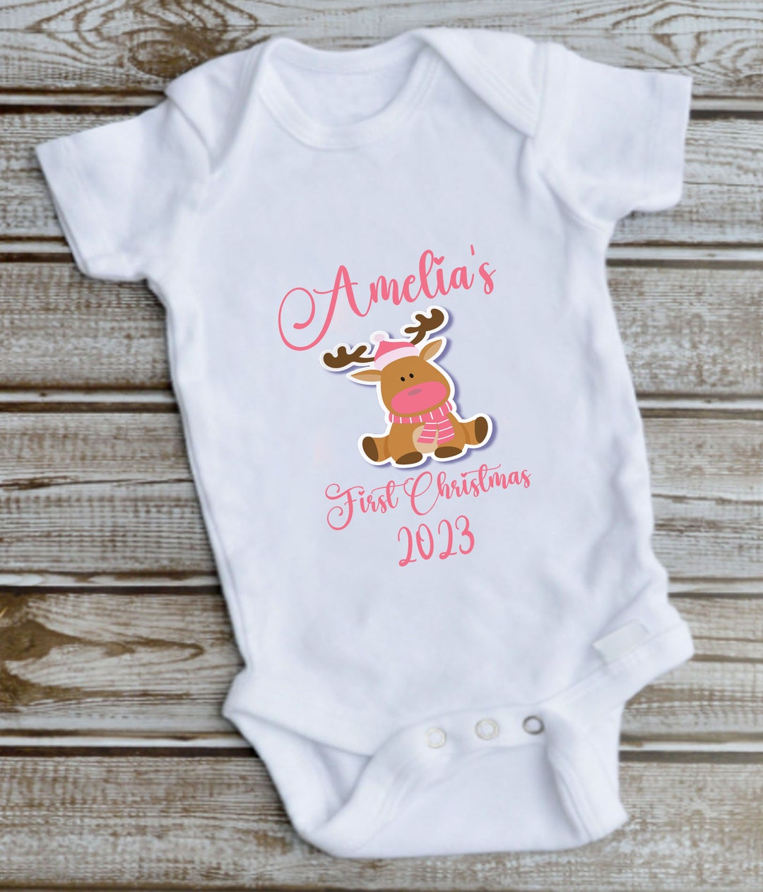 Christmas Personalised 1st Christmas Baby Grow T Shirt Sleep Suit Keep ...