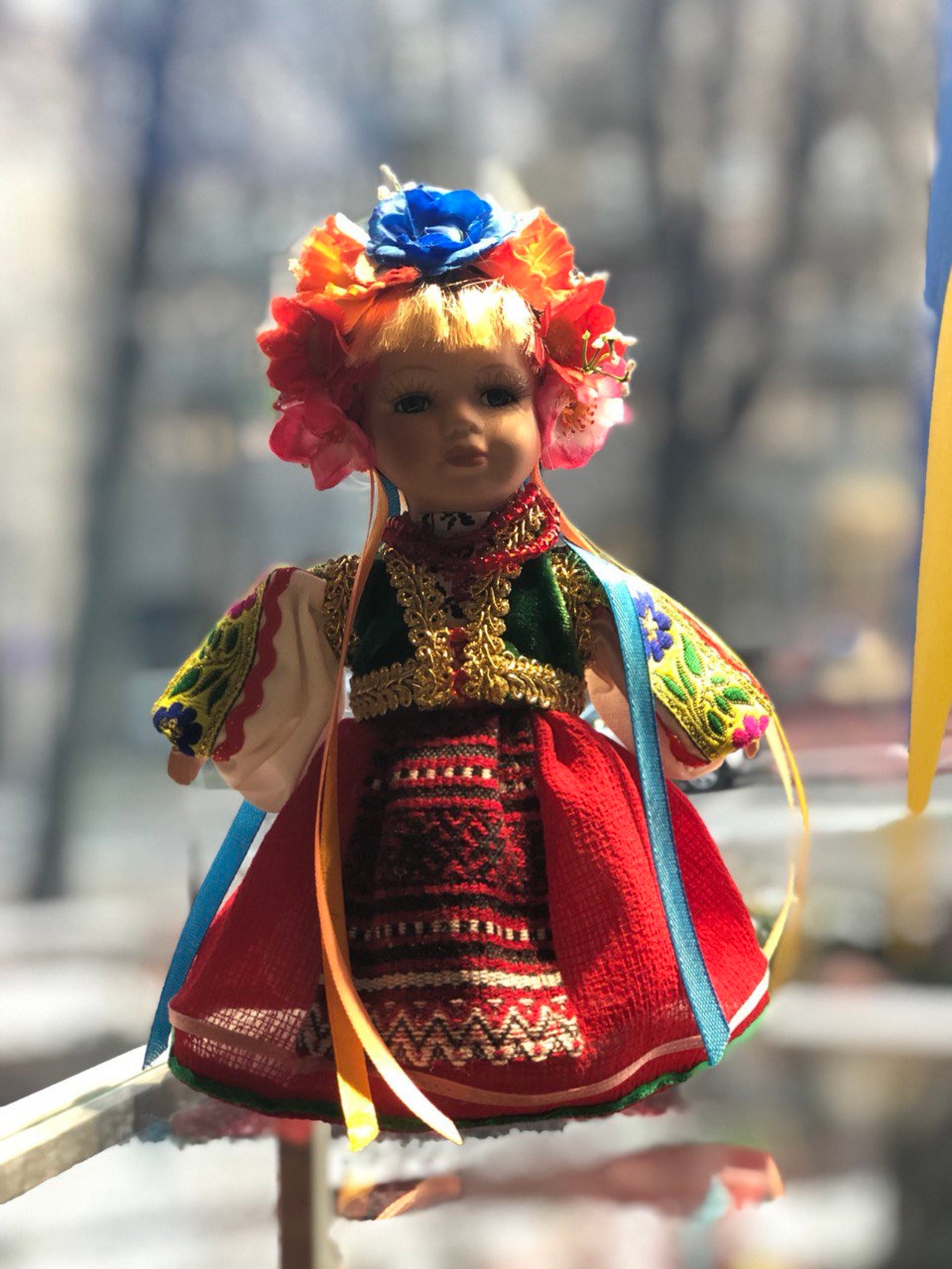 Ukrainian Doll With Tresses Porcelain Doll Ukraine T Hand Etsy
