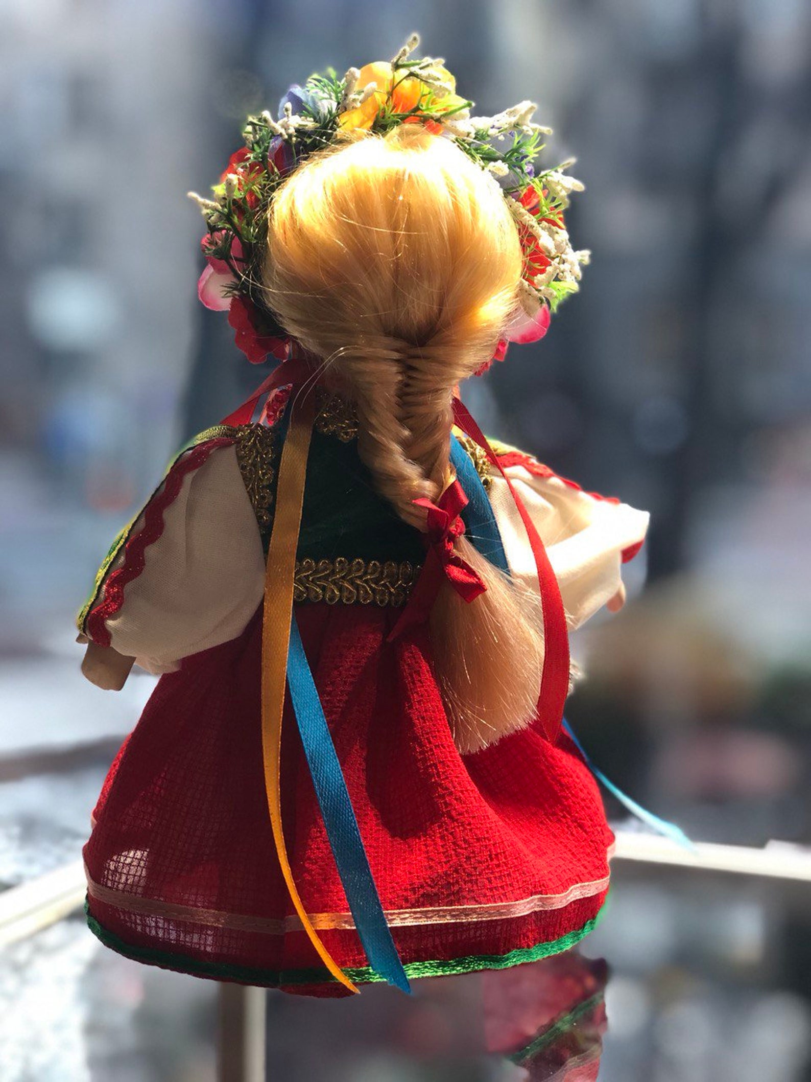 Ukrainian Doll With Tresses Porcelain Doll Ukraine T Hand Etsy