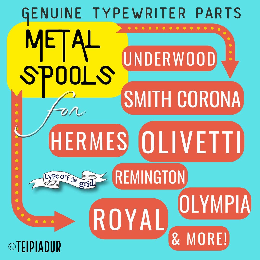 METAL SPOOLS for Manual Typewriters - Etsy