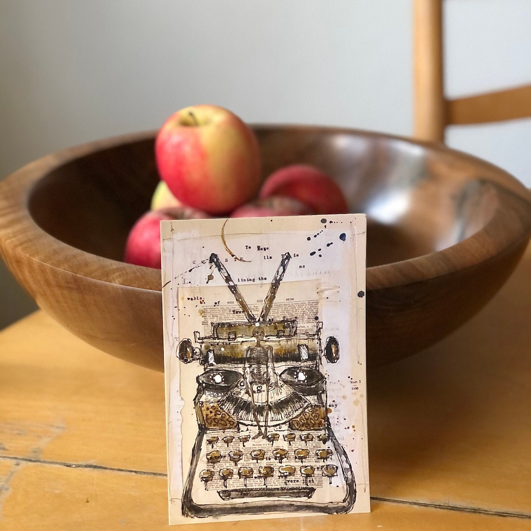 TYPEWRITER POSTCARDS, Featuring Original Artwork by Sondra Holtzman - Etsy