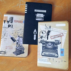 TYPEWRITER POCKET NOTEBOOK, Lined Journals, 3-pak - Etsy