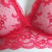Red Lace Halter Bralette - Etsy