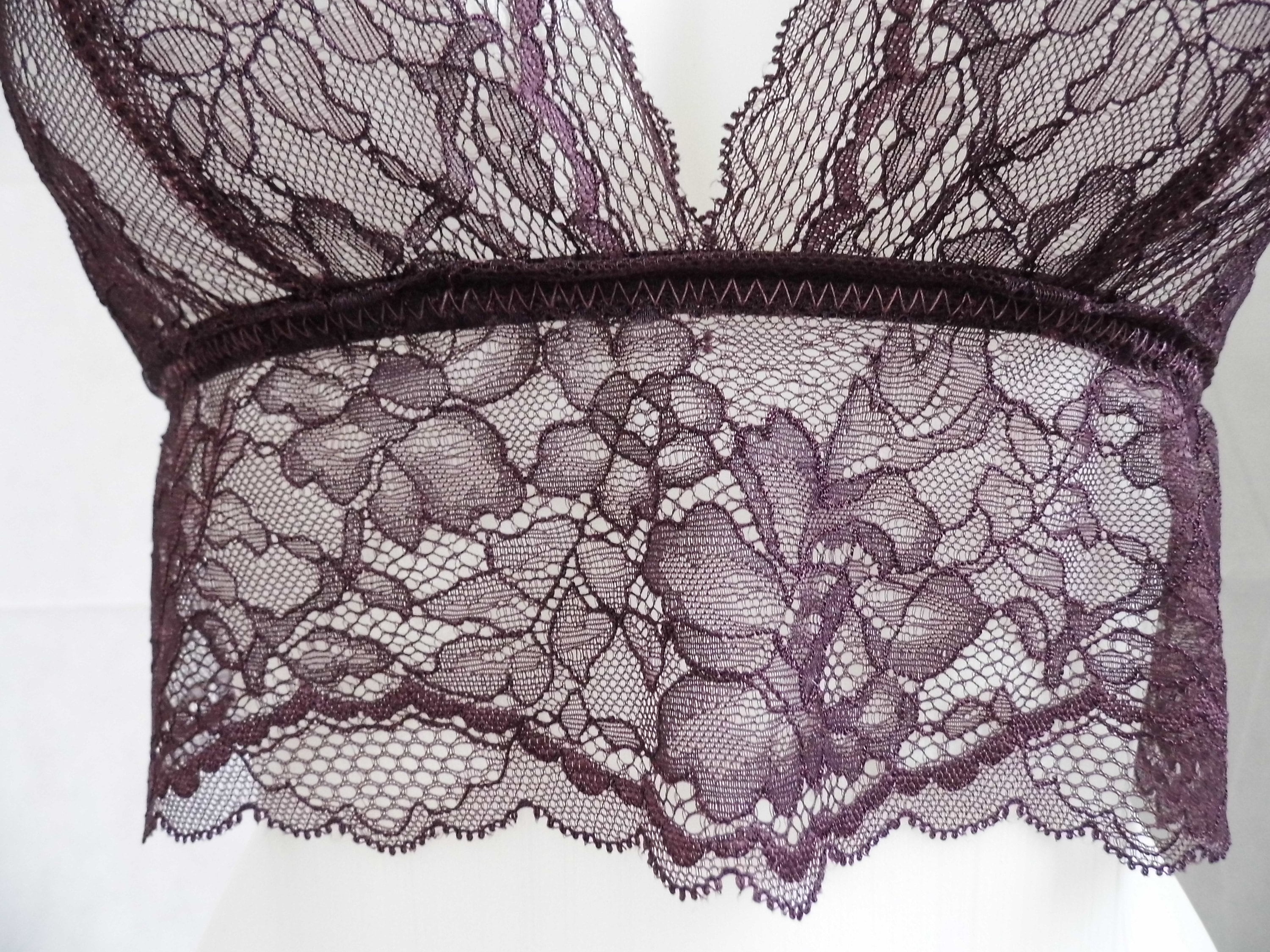Purple Lace Bralette - Etsy