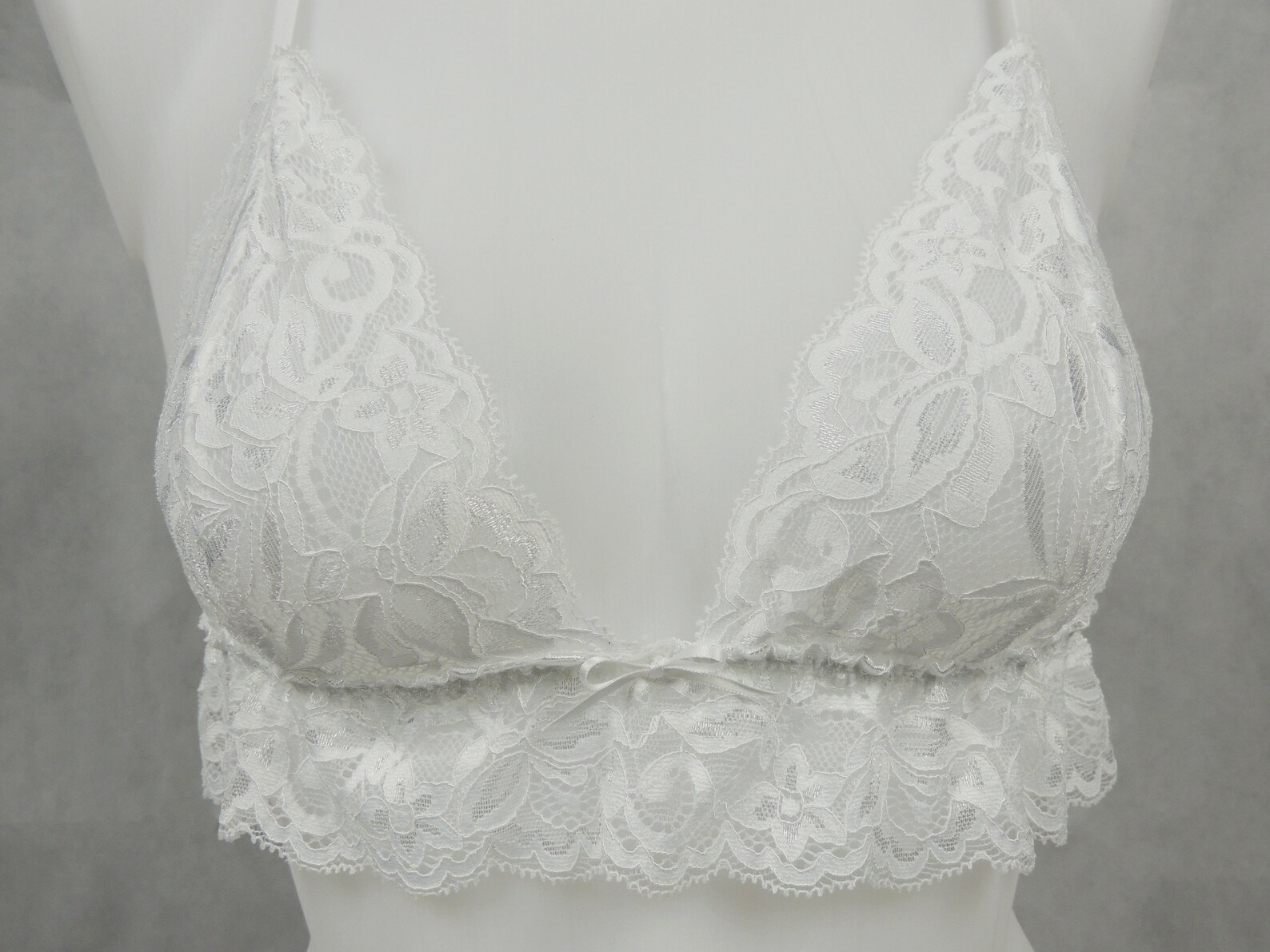 White Lace Bralette - Etsy