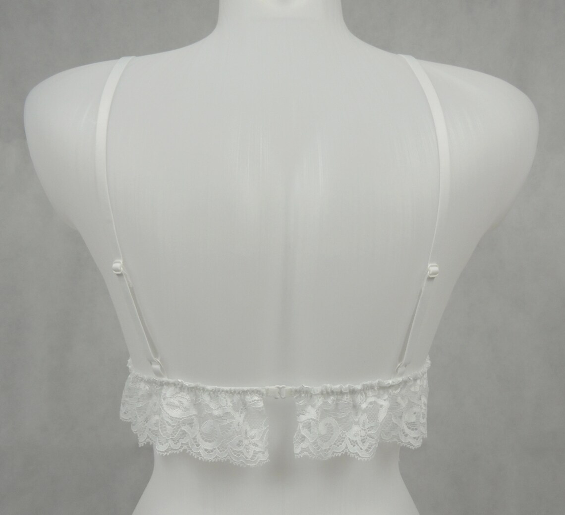 White Lace Bralette - Etsy