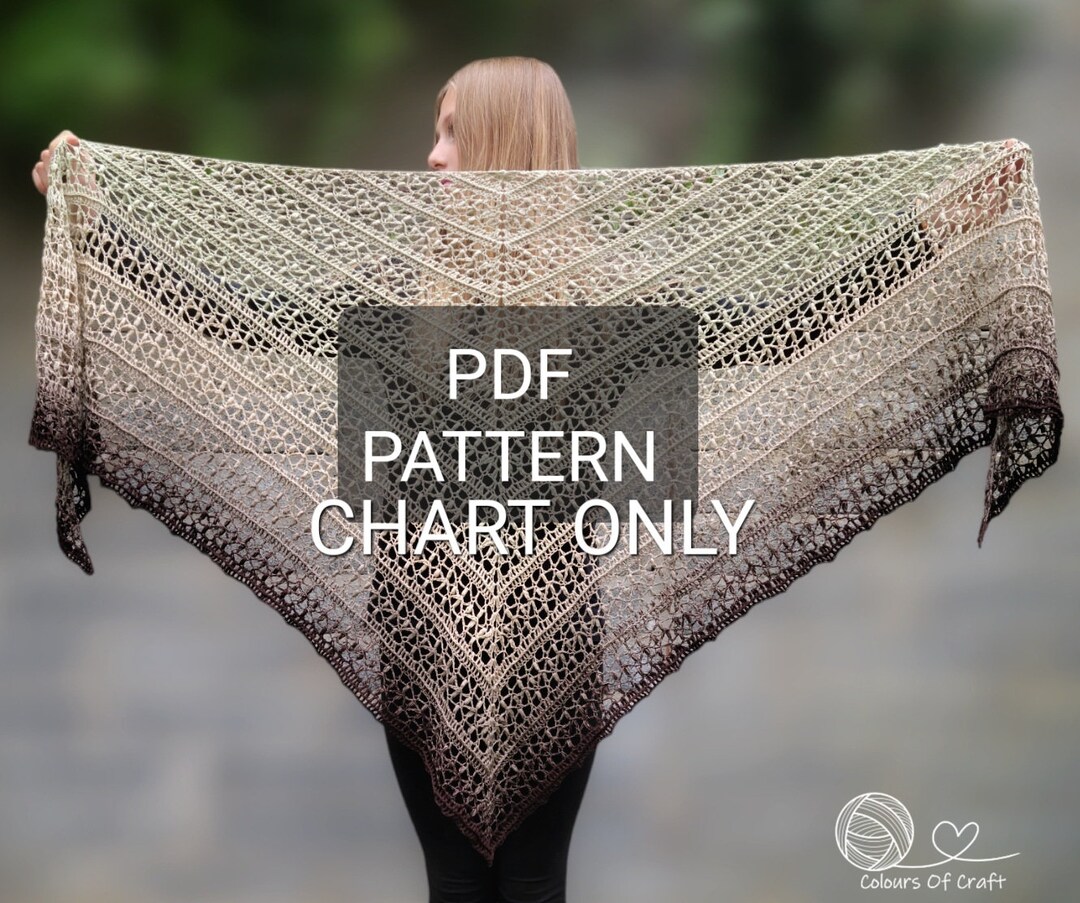 Cornwall Dream PATTERN, Crochet Shawl Pattern, Womens Shawl Pattern ...