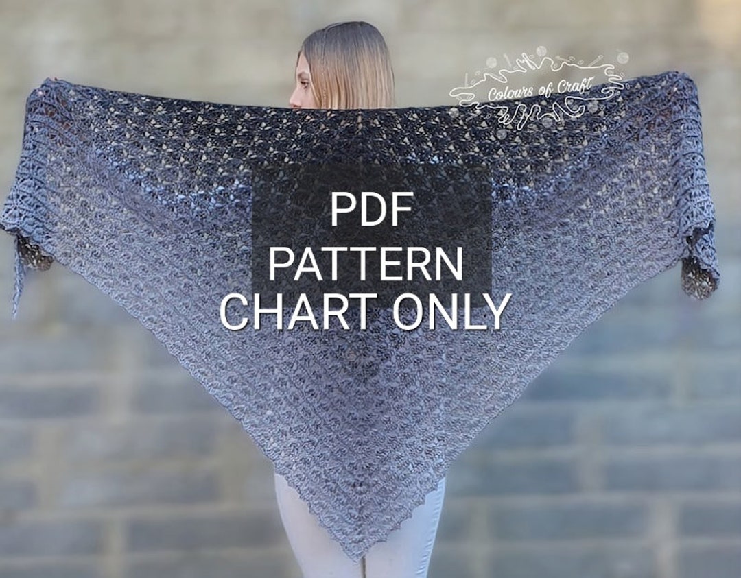 Mirage PATTERN, Crochet Shawl Pattern, Womens Shawl Pattern, Crochet ...