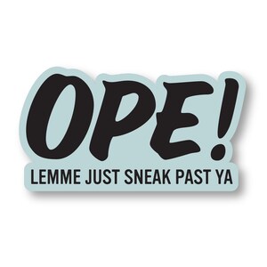 Ope Sticker, Ope Decal, Midwest Decal, Laptop Sticker, Water Bottle ...