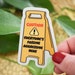 Passive Aggressive Caution Sign Sticker, Waterproof Sticker, Midwest ...