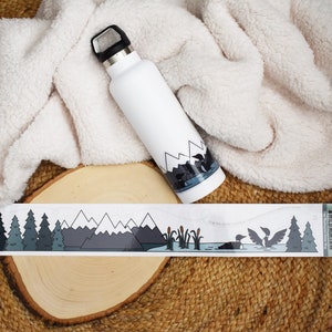 Loon Lake Sticker Wrap, Long Sticker, Mountain Sticker, Forest Sticker ...