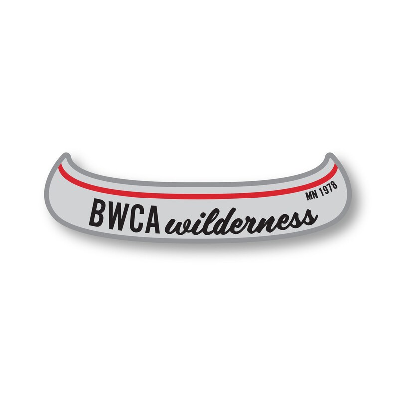 BWCA Canoe Sticker Boundary Waters Canoe Area Boundary | Etsy