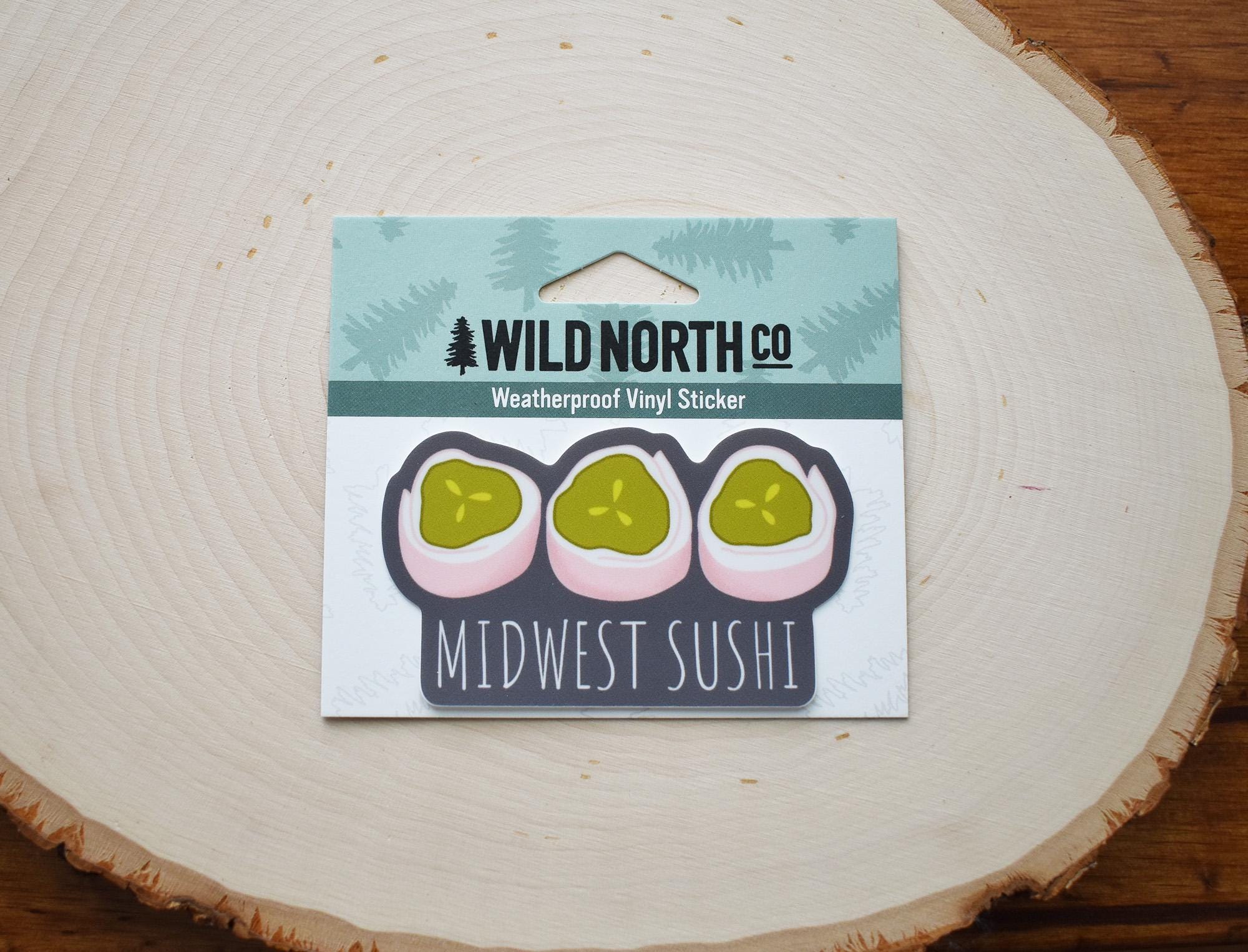 Midwest Sushi Sticker, Food Sticker, Midwest Sticker, Funny Sticker ...