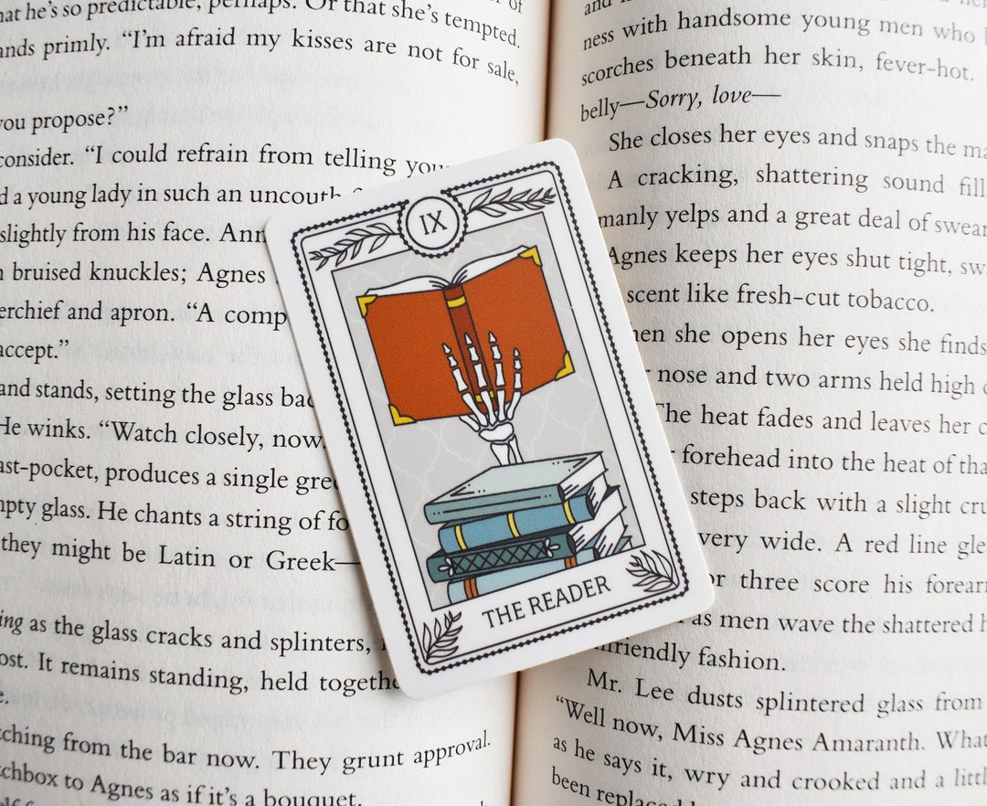 The Reader Tarot Card Sticker, Bookish Sticker, Book Sticker, Reading ...