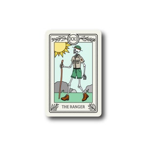 The Ranger Tarot Card Sticker, Hiking Sticker, Gift for Hiker, Park ...
