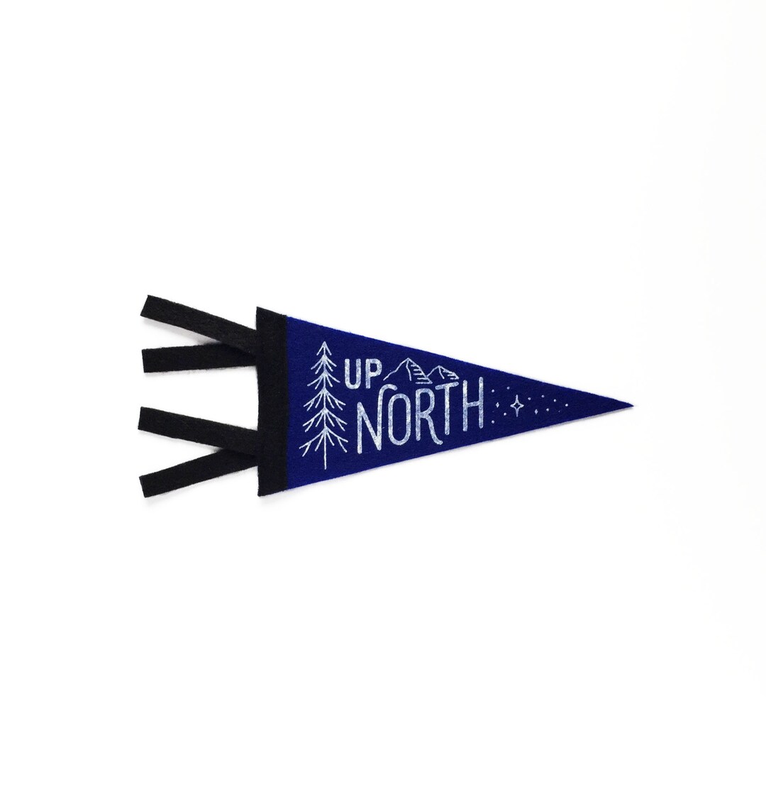 Up North Mini Banner, up North Sign, up North Decor, Cabin Decor ...