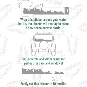 Loon Lake Sticker Wrap, Long Sticker, Mountain Sticker, Forest Sticker ...