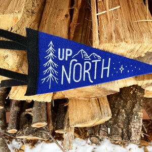 Up North Mini Banner, up North Sign, up North Decor, Cabin Decor ...