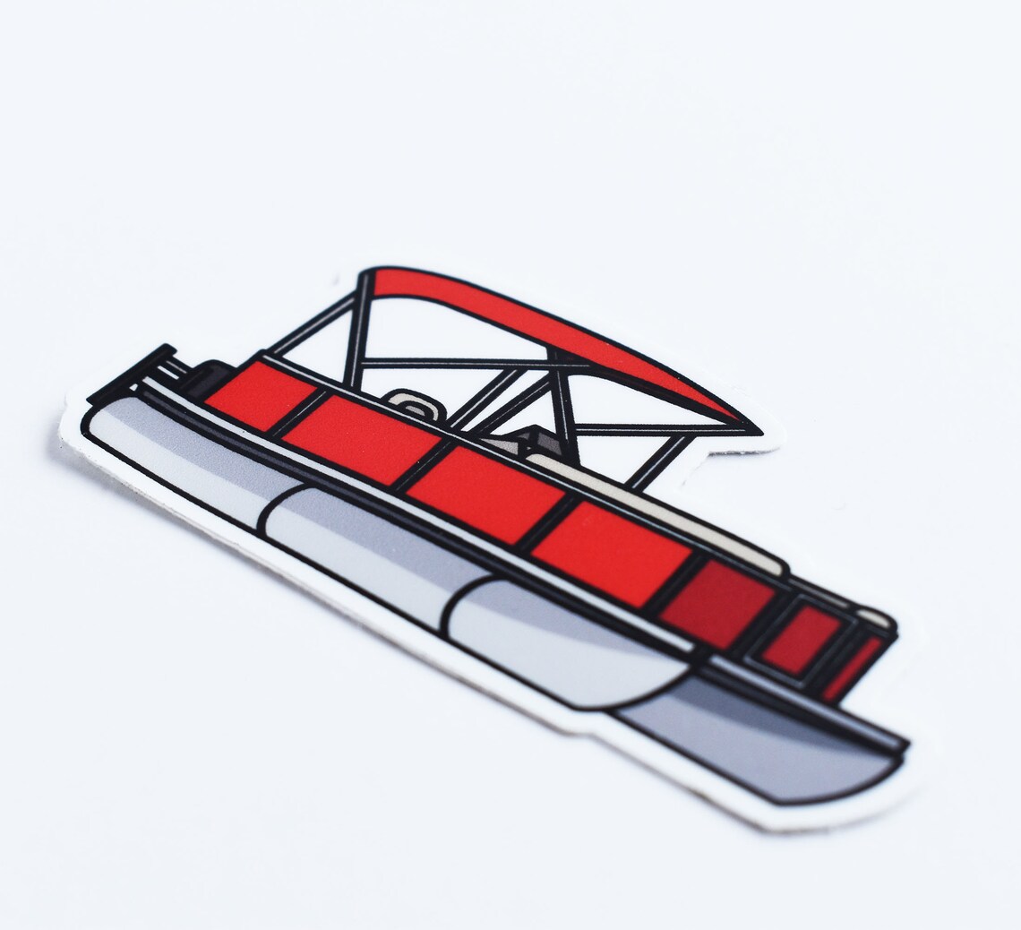Pontoon Sticker Pontoon Boat Pontoon Captain Pontoon Decal - Etsy