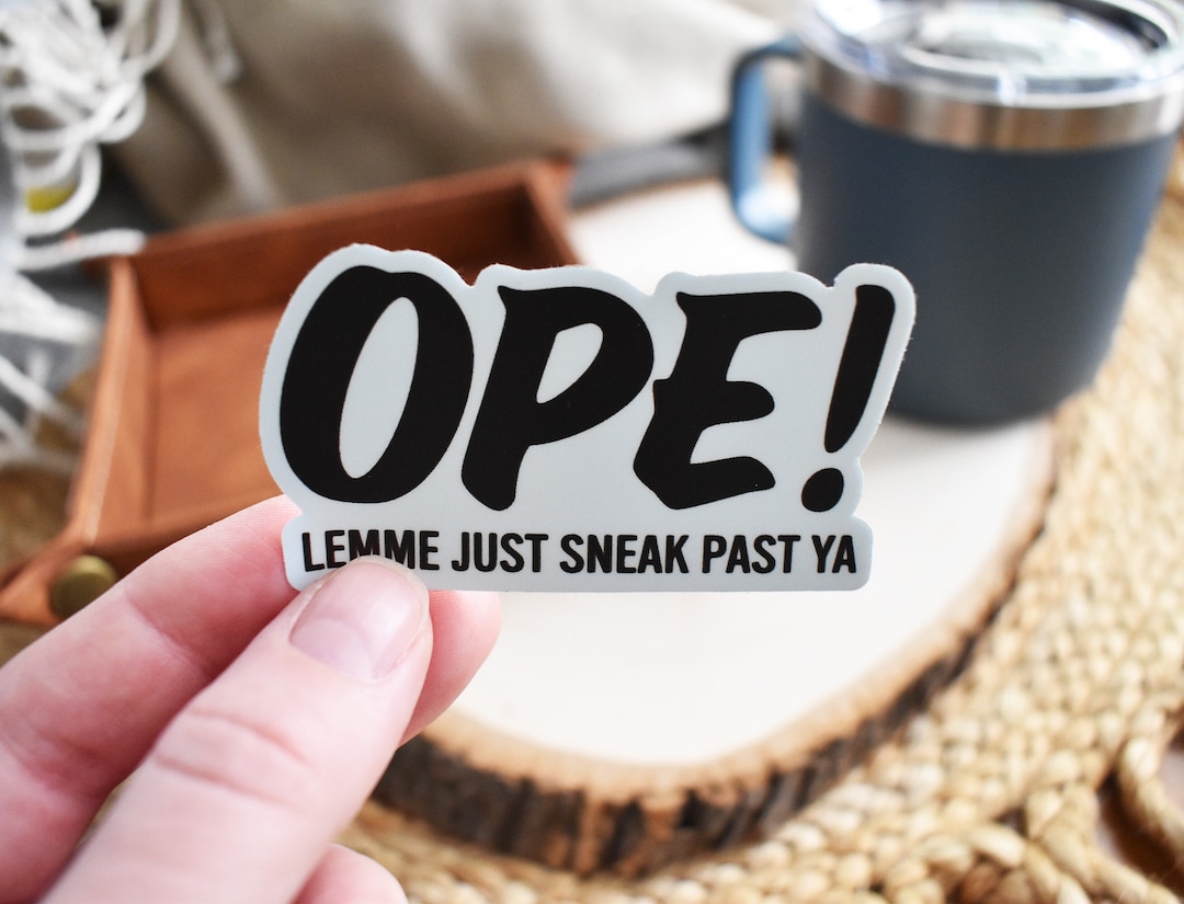 Small Ope Sticker, Ope Decal, Laptop Sticker, Water Bottle Sticker ...