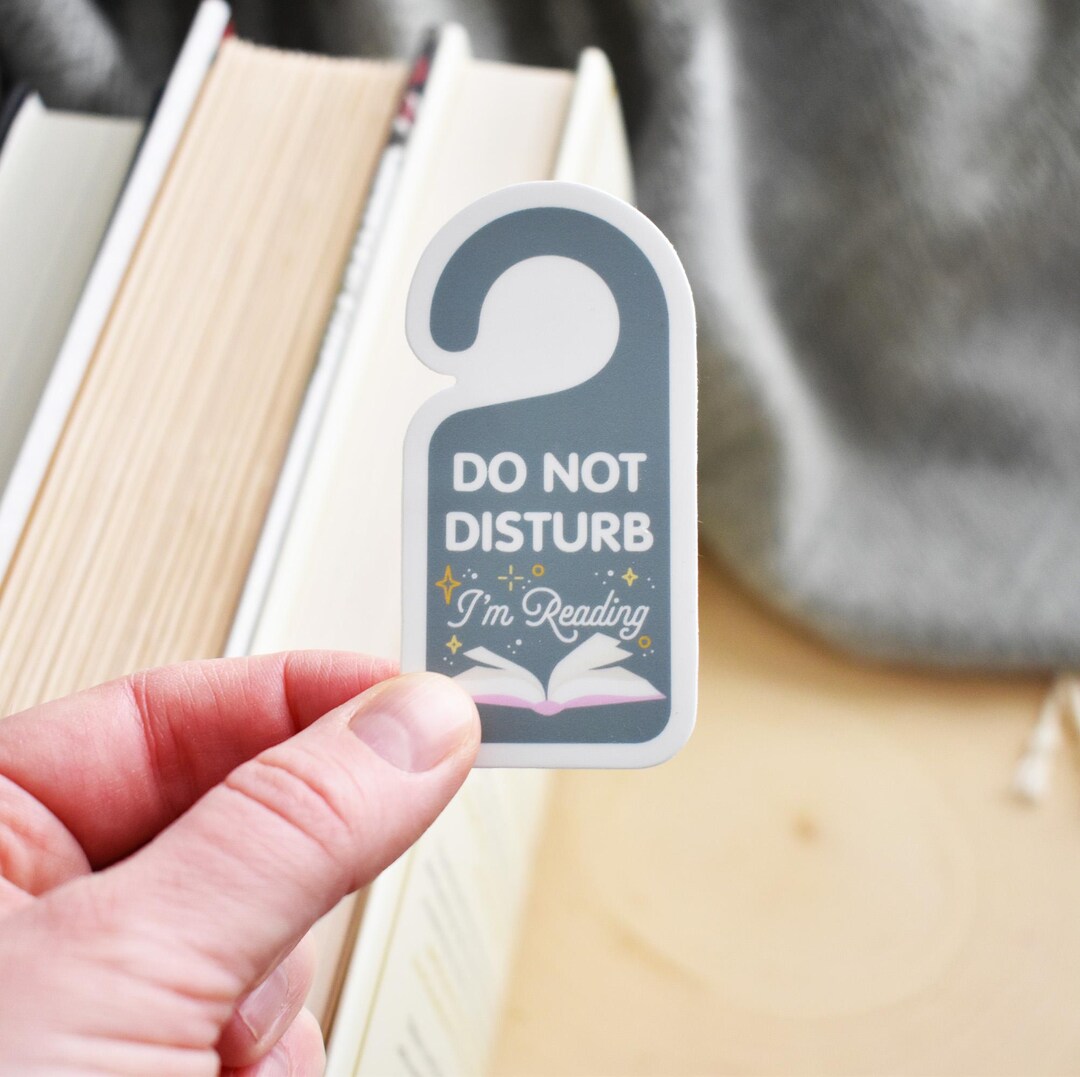 Do Not Disturb Reading Sticker, Book Lover, Bookish Sticker, Waterproof ...