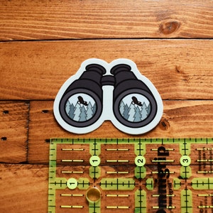 Binocular Sticker, Binoculars Print, Birding Gift, Bird Watching Gift ...