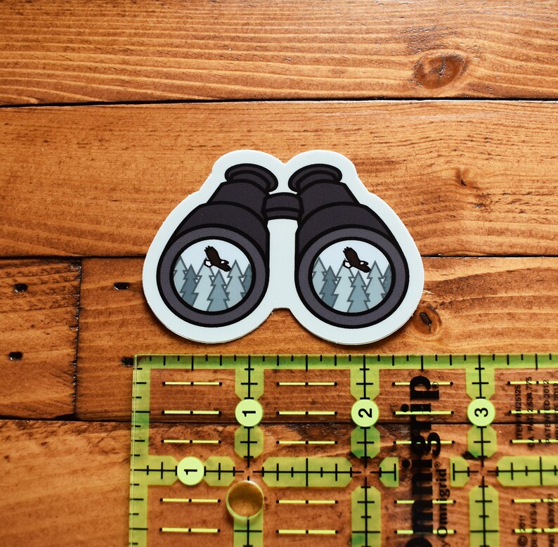 Binocular Sticker, Binoculars Print, Birding Gift, Bird Watching Gift ...