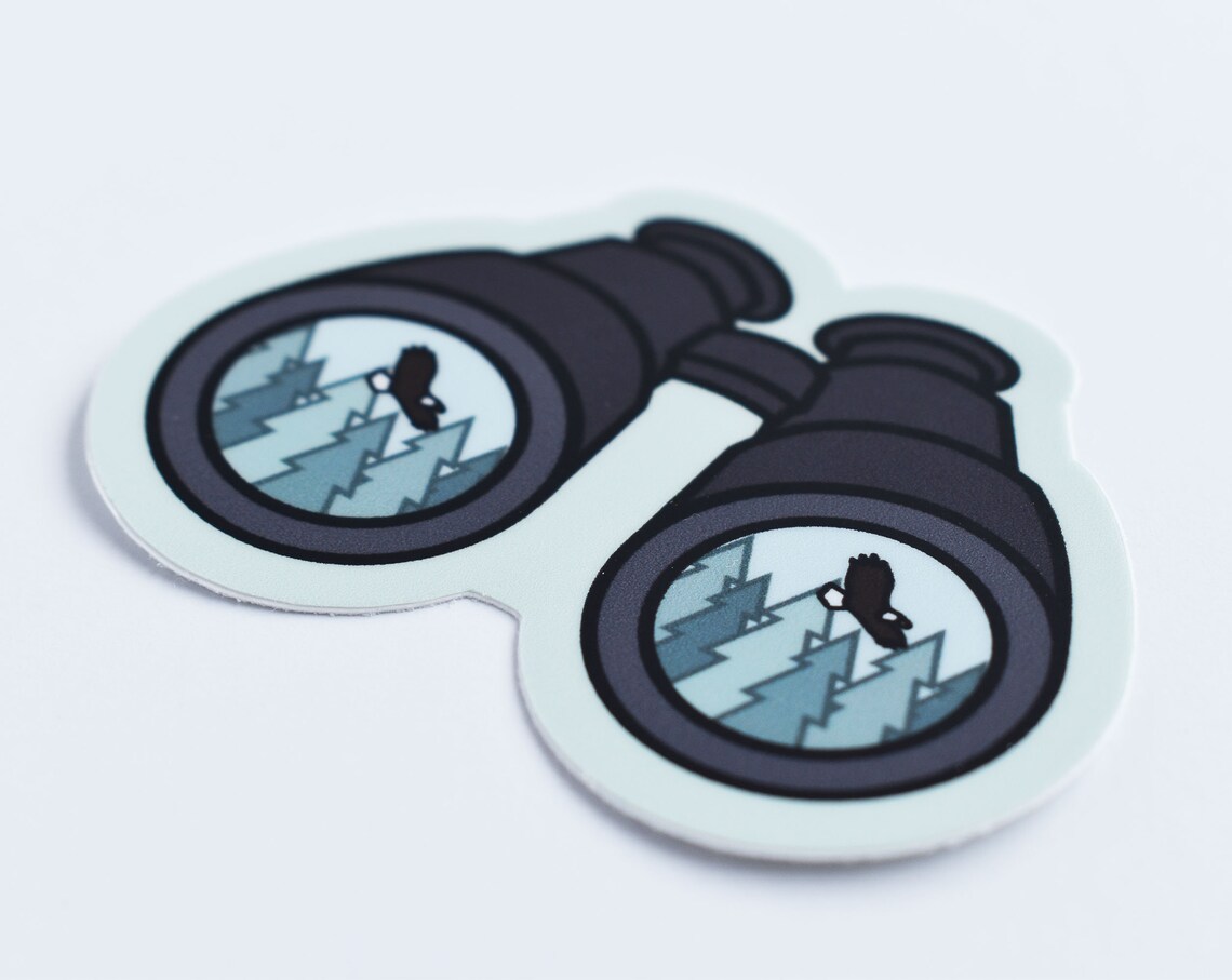 Binocular Sticker, Binoculars Print, Birding Gift, Bird Watching Gift ...