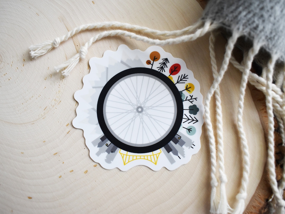 Bicycle Tire Sticker, Bike Sticker, Bicycle Gifts, Cycling Sticker ...