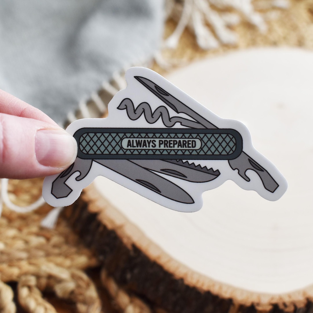 Always Prepared Sticker, Pocket Knife Sticker, Boy Scout Sticker ...