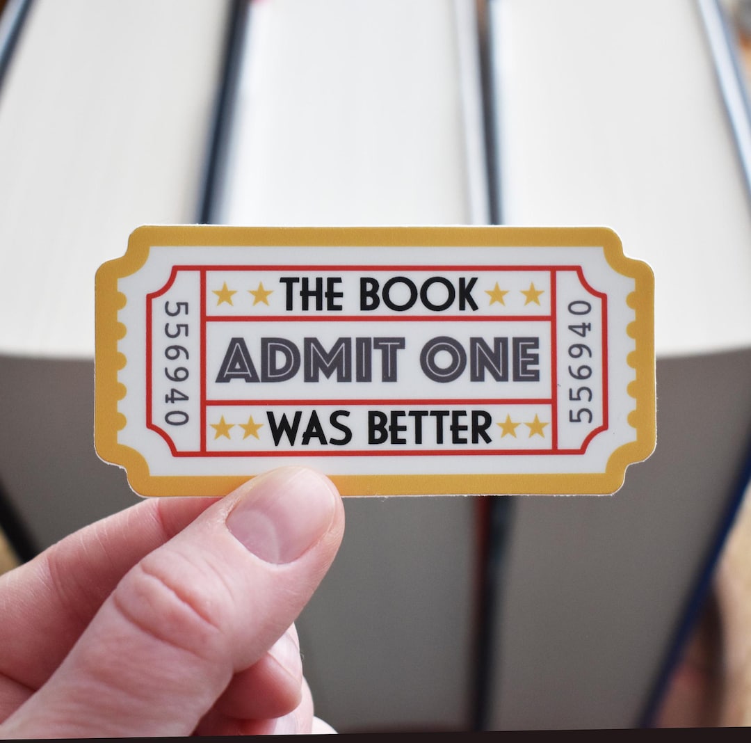 The Book Was Better Sticker Sticker, Book Lover, Bookish Sticker ...
