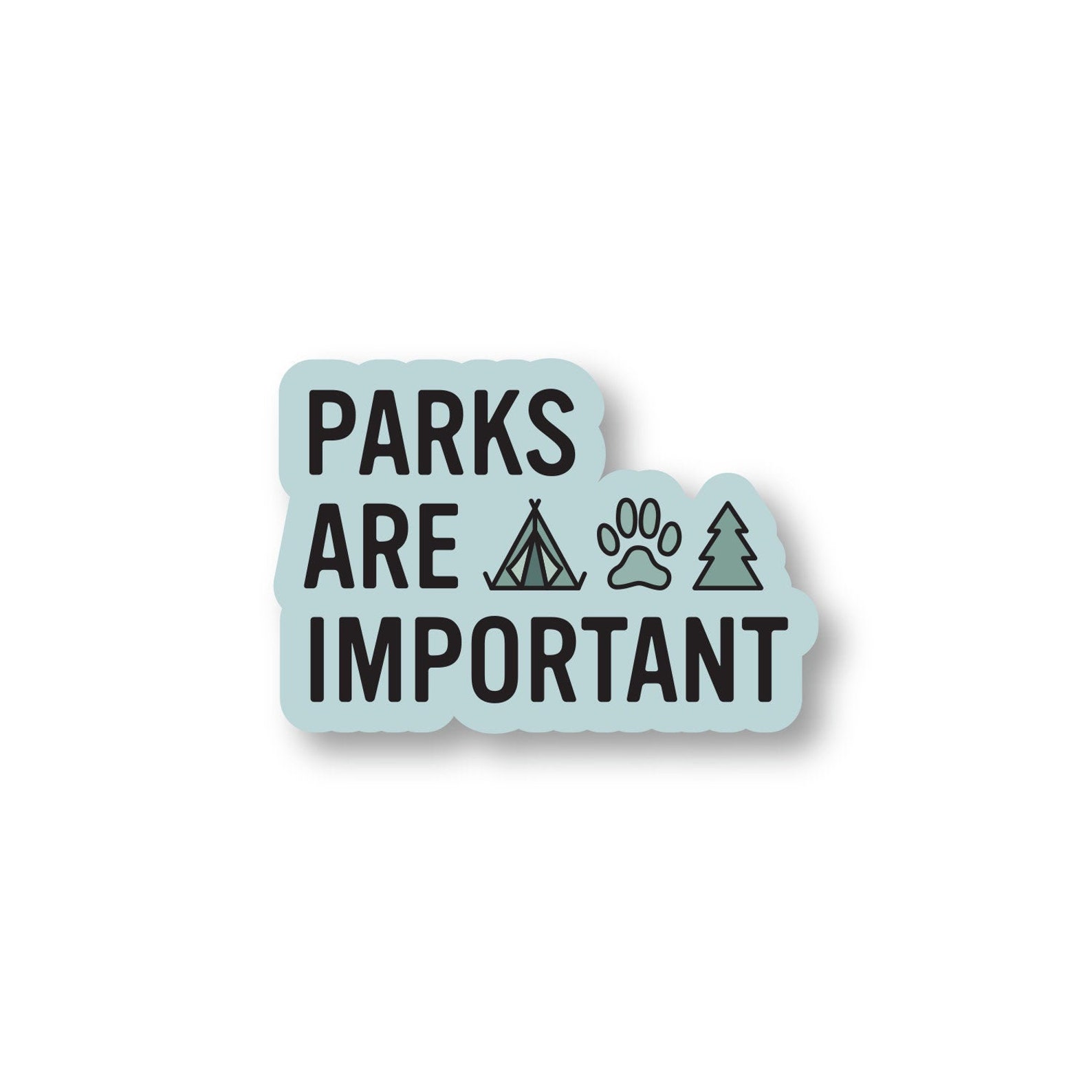 Parks Are Important Sticker, Hiking Sticker, Hiking Gift, Hiking Decal ...