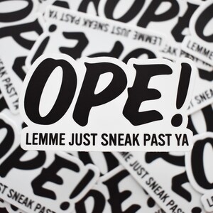 Ope Sticker, Ope Decal, Midwest Decal, Laptop Sticker, Water Bottle ...