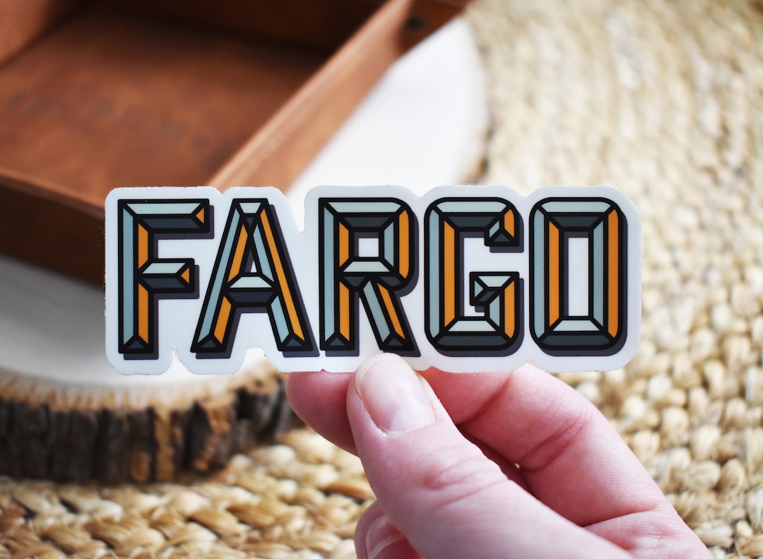 Fargo Sticker, North Dakota Sticker, Bison, Water Bottle Sticker ...