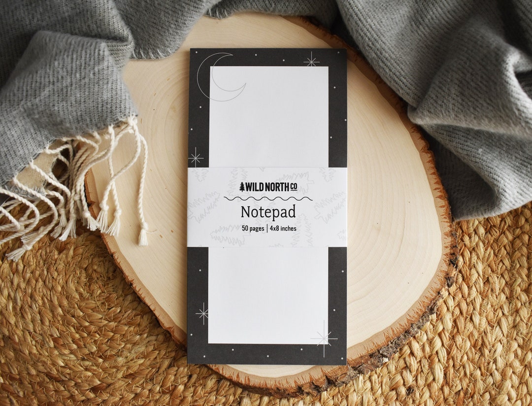 Moon and Stars Notepad, Goal Planner, Witchy Calendar, Spooky Cute ...