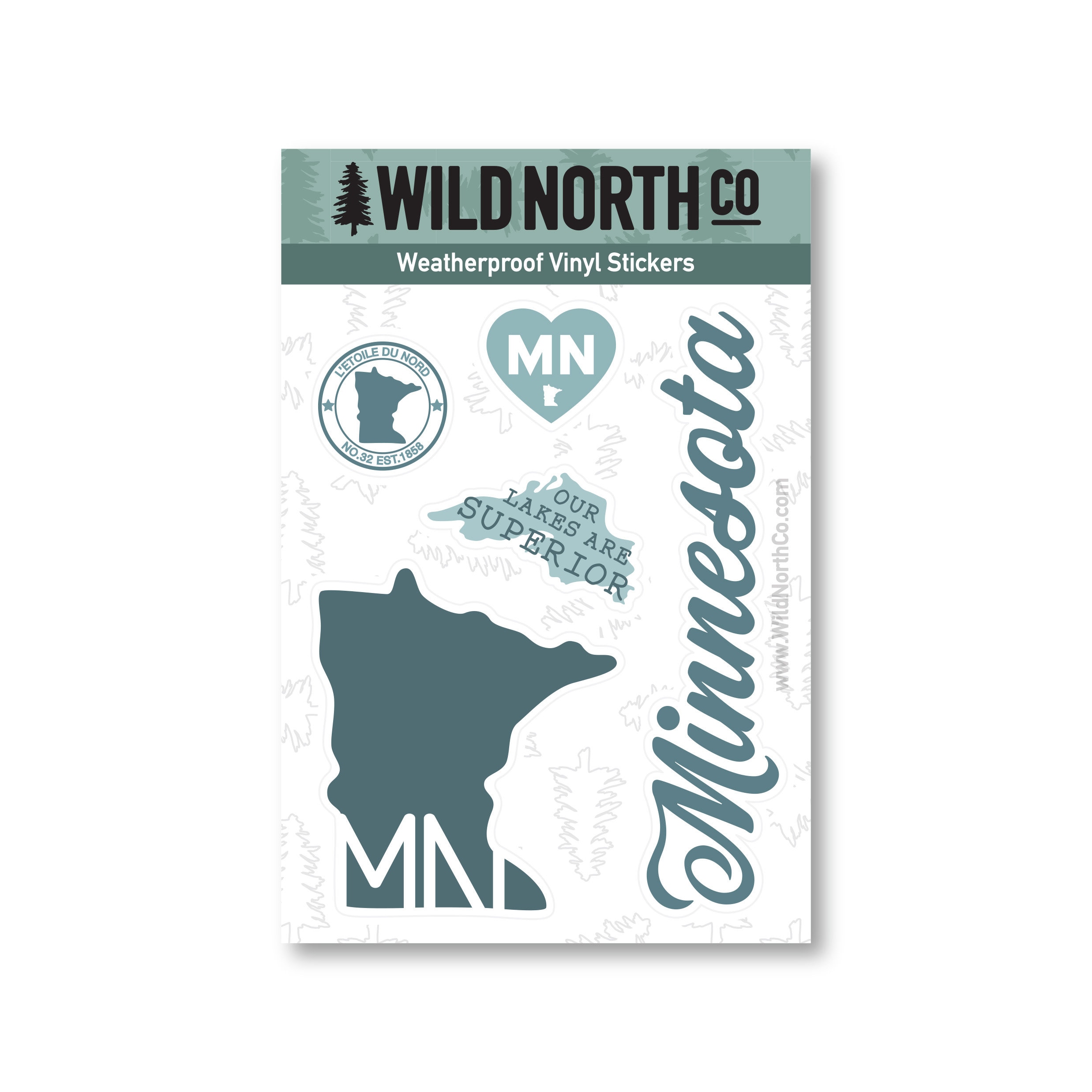 Minnesota State Sticker Set Lake Superior Sticker Minnesota | Etsy