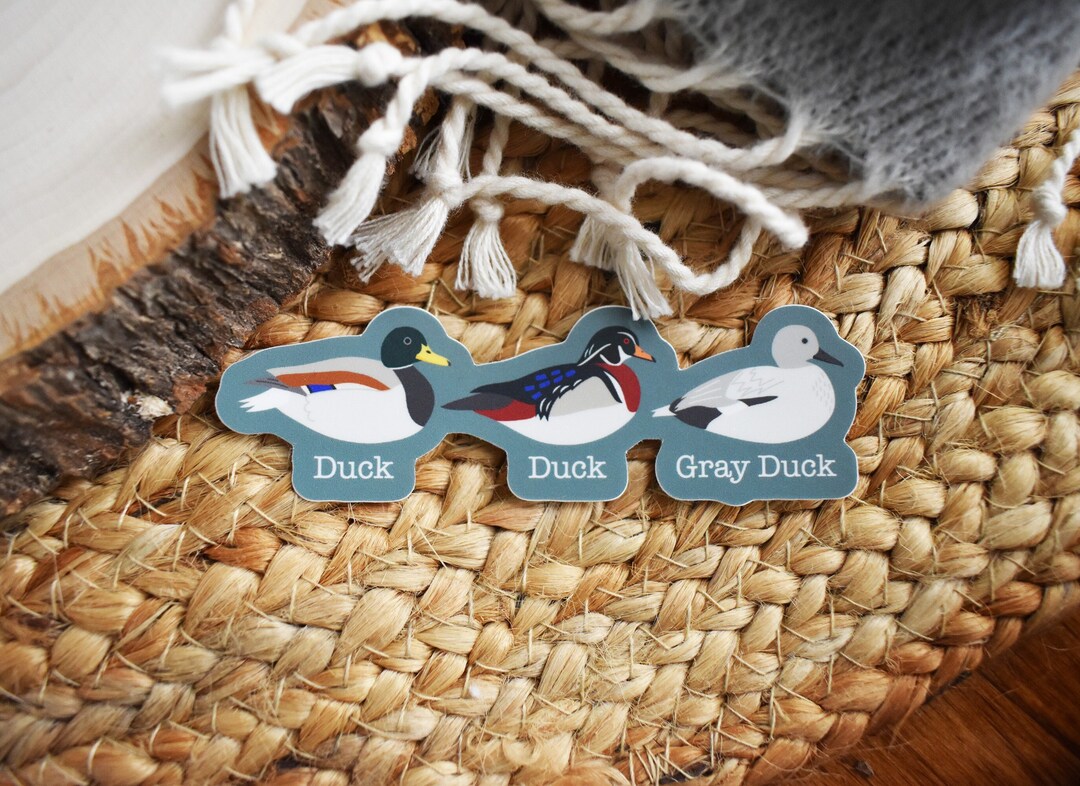 Duck Duck Gray Duck Sticker, Minnesota Sticker, Hunting Sticker ...