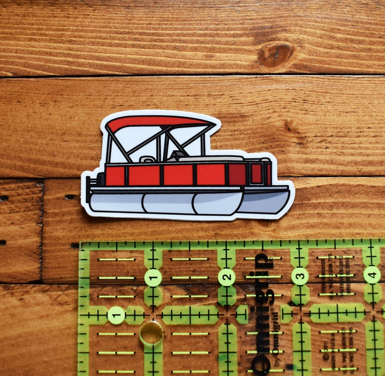Pontoon Sticker Pontoon Boat Pontoon Captain Pontoon Decal | Etsy