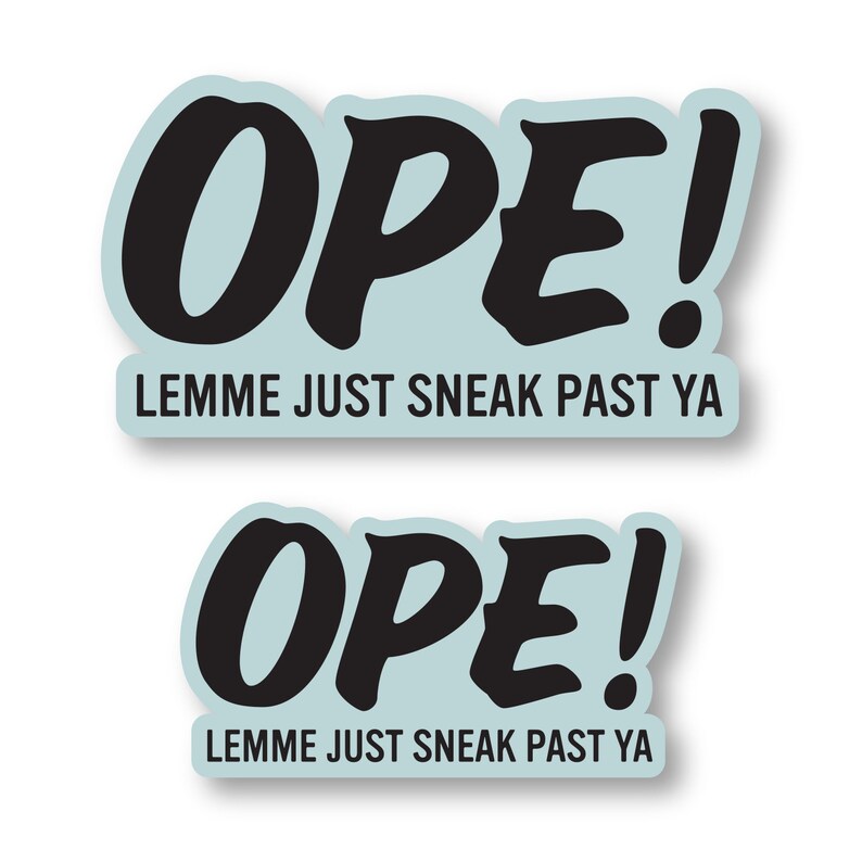 Small Ope Sticker, Ope Decal, Laptop Sticker, Water Bottle Sticker ...