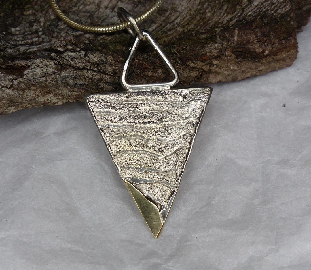 Pendant Silver/gold as Sepia Cast - 3017 - - Etsy UK