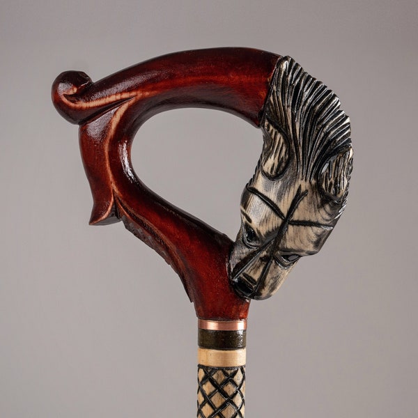 Wolf Head Cane - Etsy
