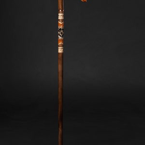 Fox Head Handle Walking Stick for Ladies, Hand Crafted Carving Artisan ...