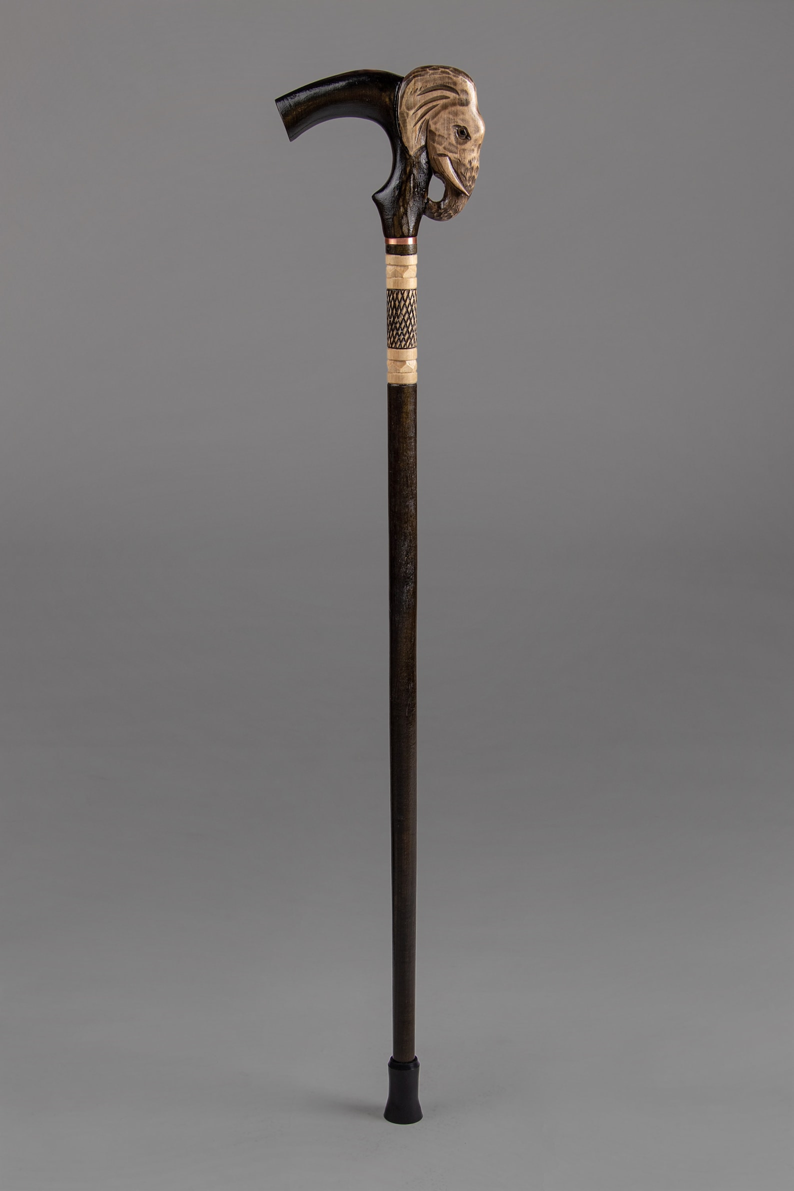 Elephant Hand Walking Cane for Men Hand Carved Walking Stick | Etsy