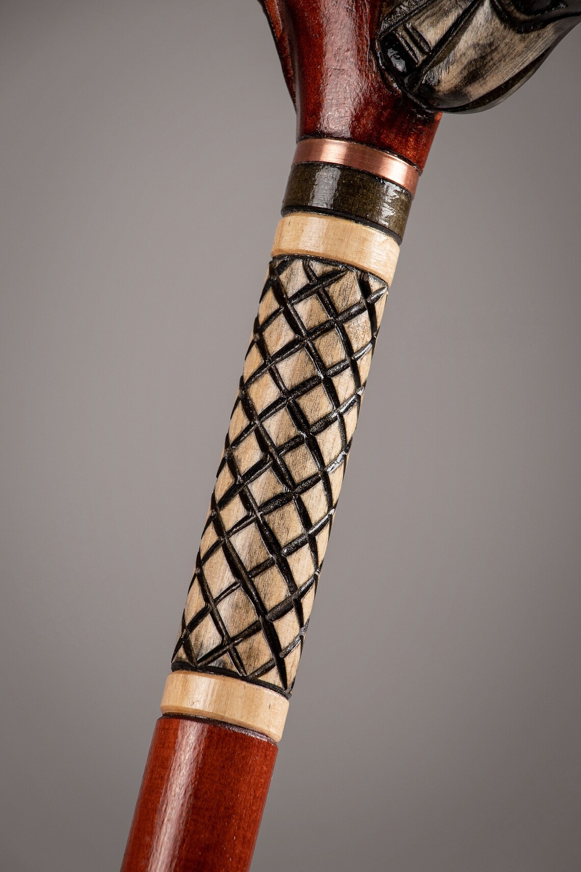 Wolf Walking Cane for Men Hand Carved Walking Stick Unique | Etsy