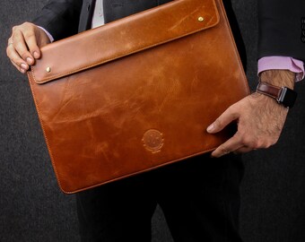Leather Laptop Case - Etsy