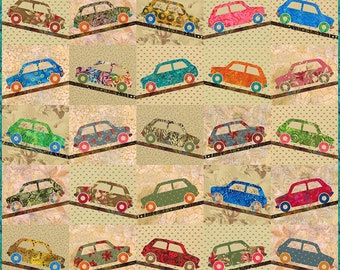 Sweet Ride Car Stencil From Edyta Sitar Laundry Basket Quilts LBQ-0427 ...