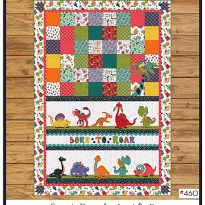 Whole Country Caboodle - Born to Roar Applique Quilt Pattern - Etsy